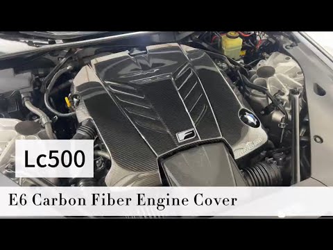 LC500 E6 Carbon Fiber Engine Cover Review - YouTube