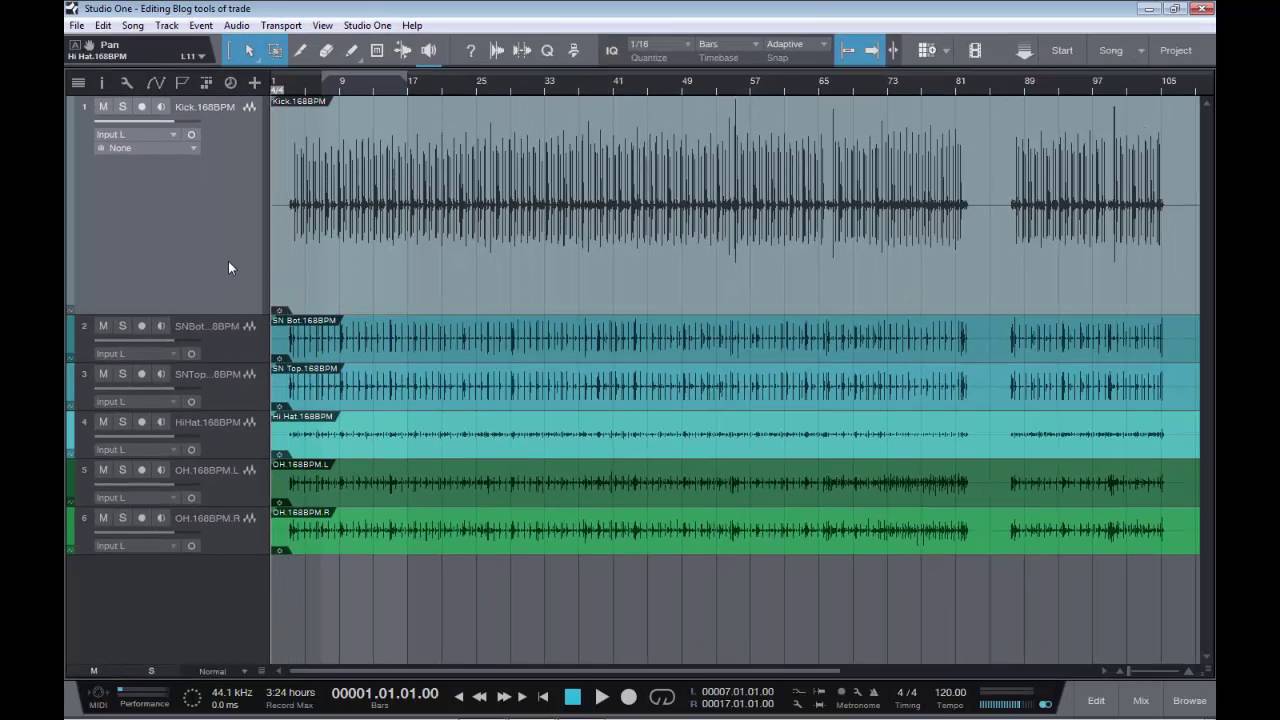 The Studio One Soapbox - Basic Editing - Tools Of The Trade. - YouTube