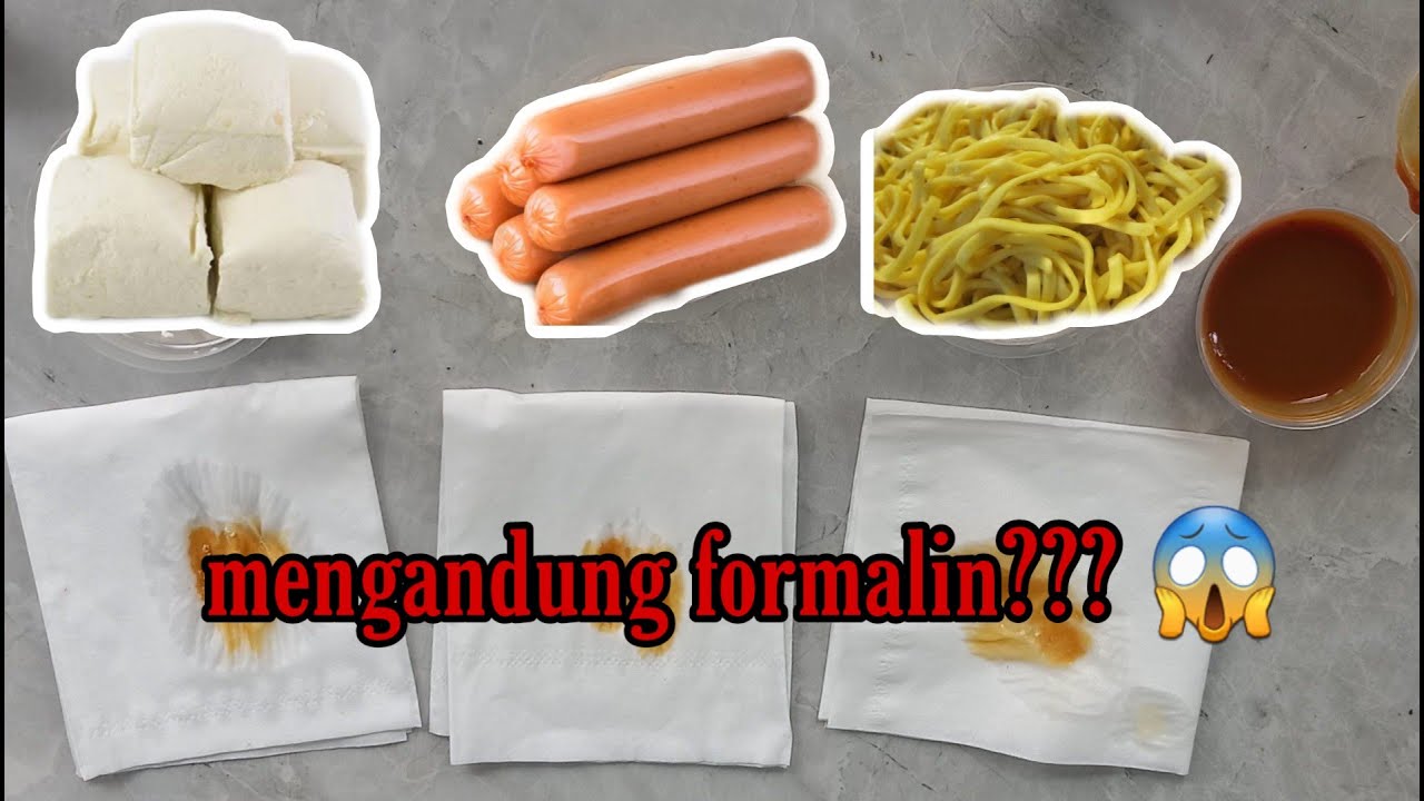 PRAKTIKUM UJI FORMALIN || Pada makanan menggunakan kunyit - YouTube