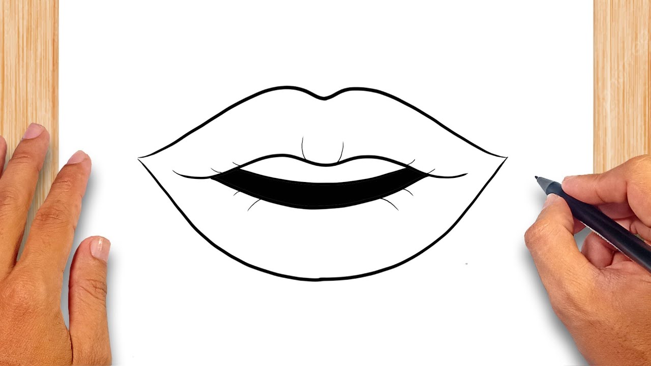 How to draw Lips - Body Parts Drawing - YouTube