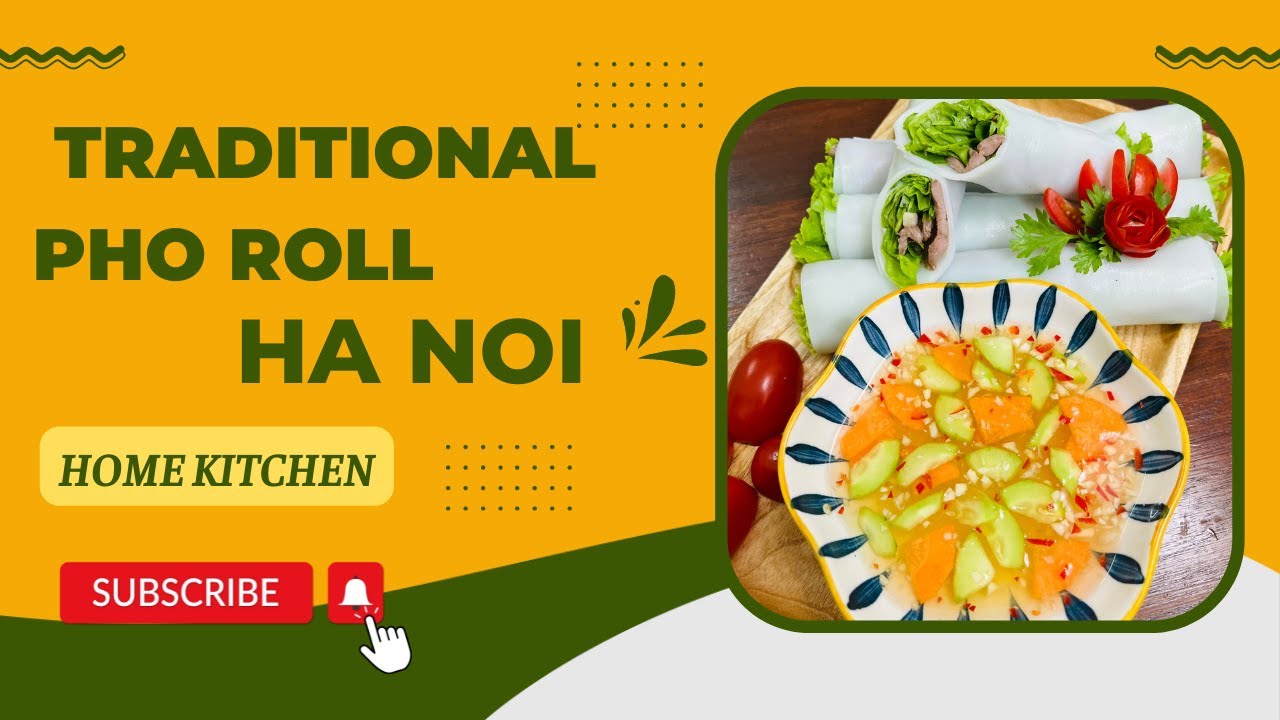 How to make Hanoi's traditional beef pho rolls - Hami Kitchen - YouTube