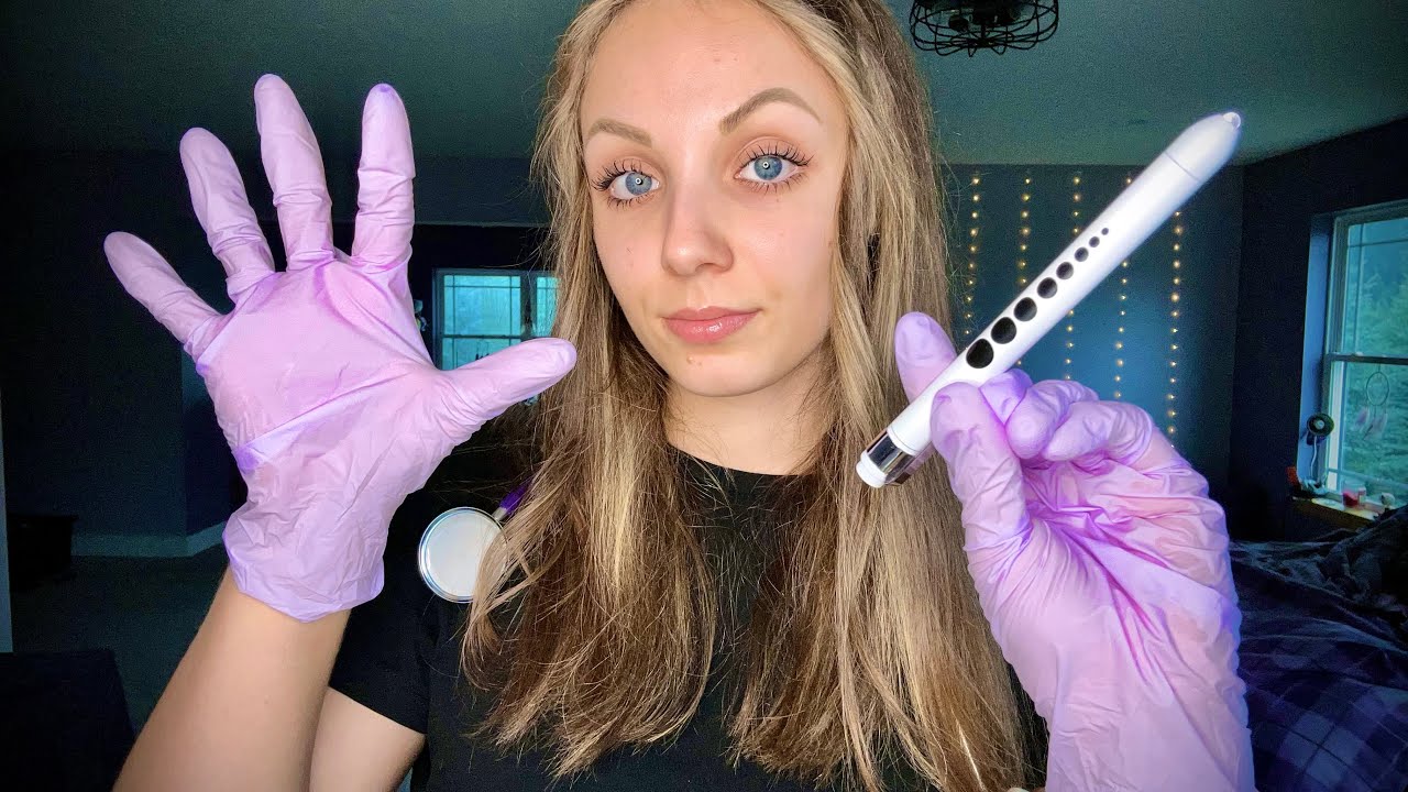 ASMR || Full Body Check-Up! 💜(Anxiety and Panic Attack) - YouTube
