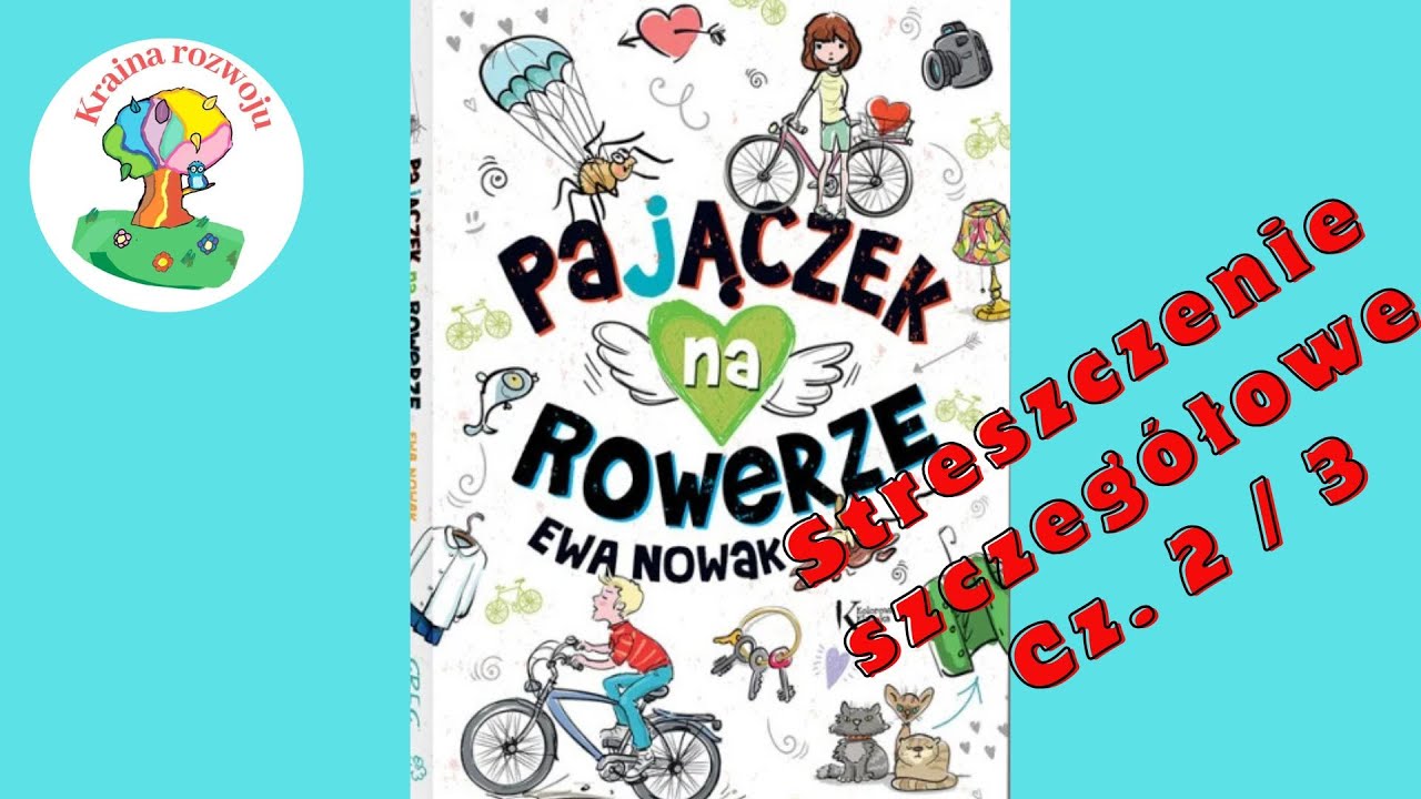 Streszczenie szczegółowe lektury Pajączek na rowerze Część 2 - YouTube
