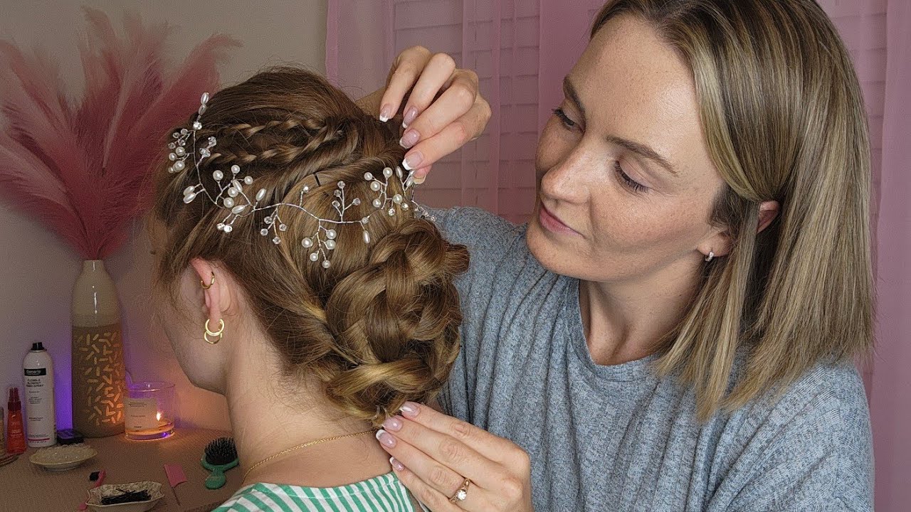 ASMR Perfectionist Bridal Hairstyle Consultation | Hair Braiding ...