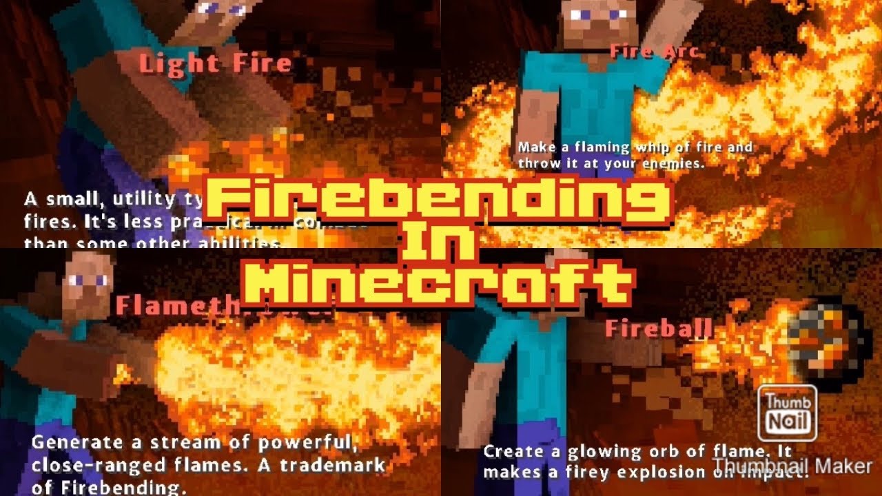 Fire bending In Minecraft | Avatar Mod Showcase Pt. 4 - YouTube