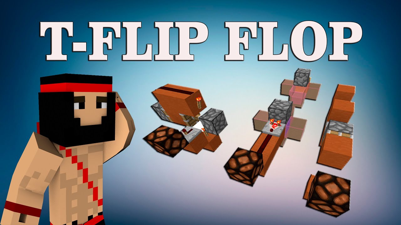 | TUTORIAL REDSTONE | T-FLIP FLOP VARIADOS - YouTube