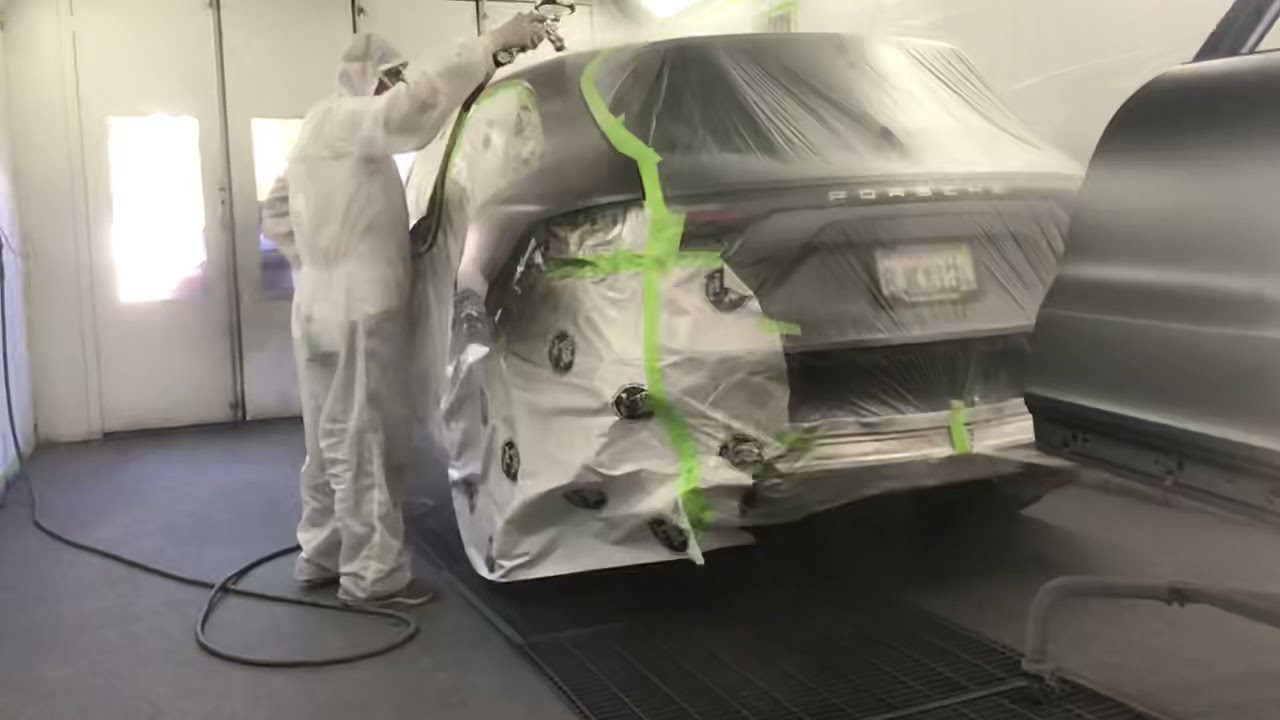 Shooting clear coat using PPG EC530 with a Supernova Ls 400 - YouTube