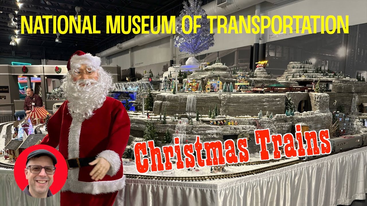 Christmas trains at National Museum of Transportation St. Louis MO 🎅# ...