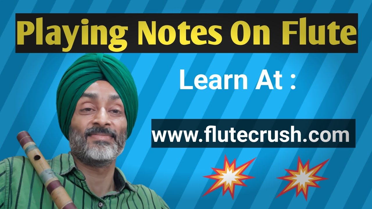 How to play notes on flute - YouTube