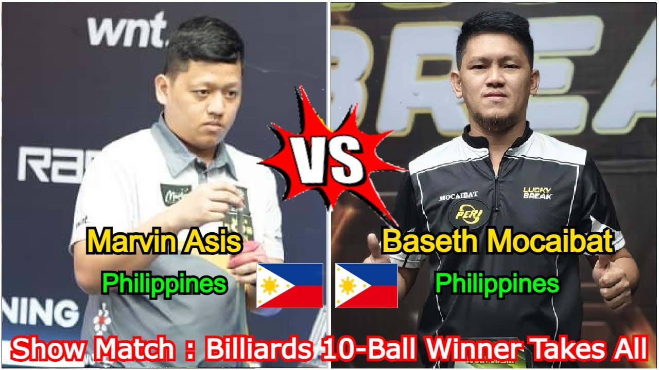 Marvin Asis VS Baseth Mocaibat | Show Match : Billiards 10-Ball Winner ...