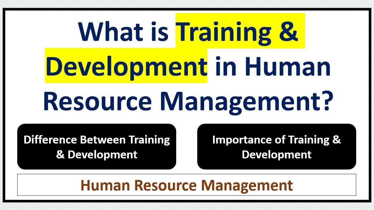 What is Training & Development? Training vs Development-Process ...