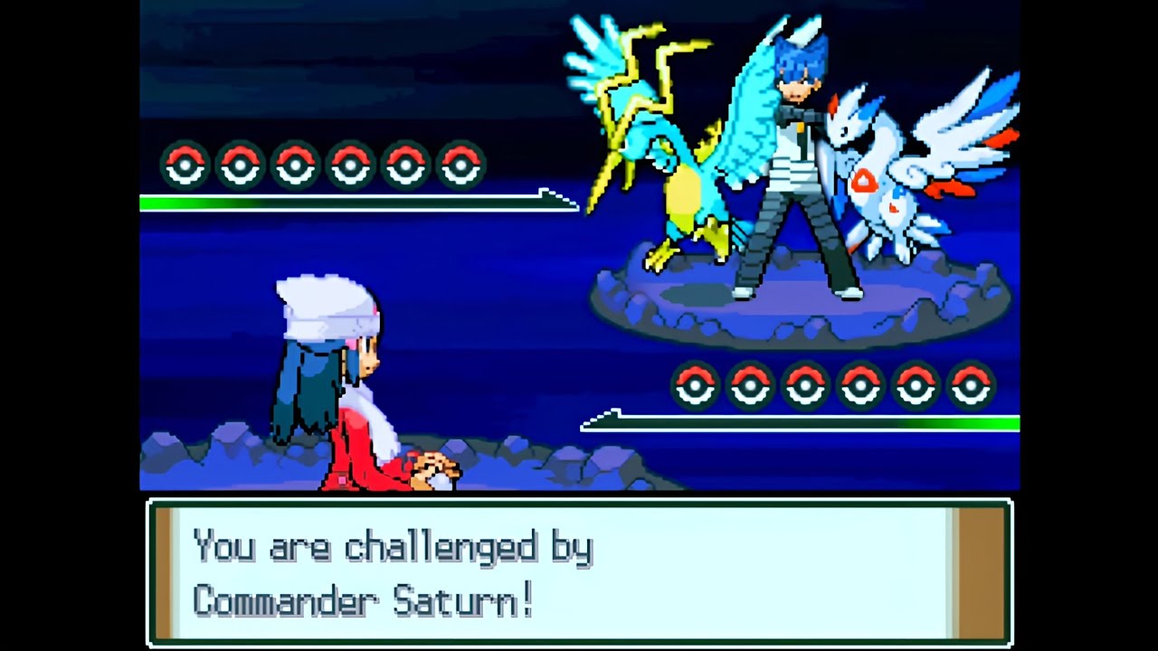 Pokemon Platinum Redux - Team Galactic Commander Saturn 2 @ Lake Valor ...