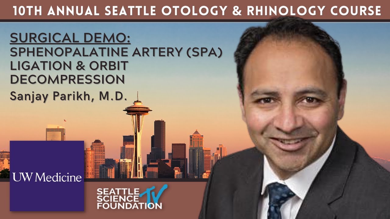 SURGICAL DEMO: Sphenopalatine Artery SPA Ligation & Orbit Decompression ...