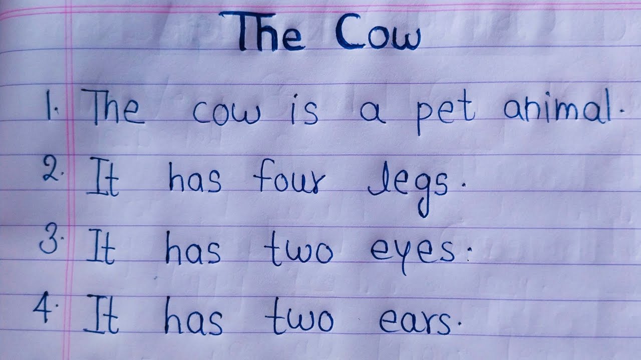 10 line on cow in English|the cow essay 10 line|essay on cow in English ...
