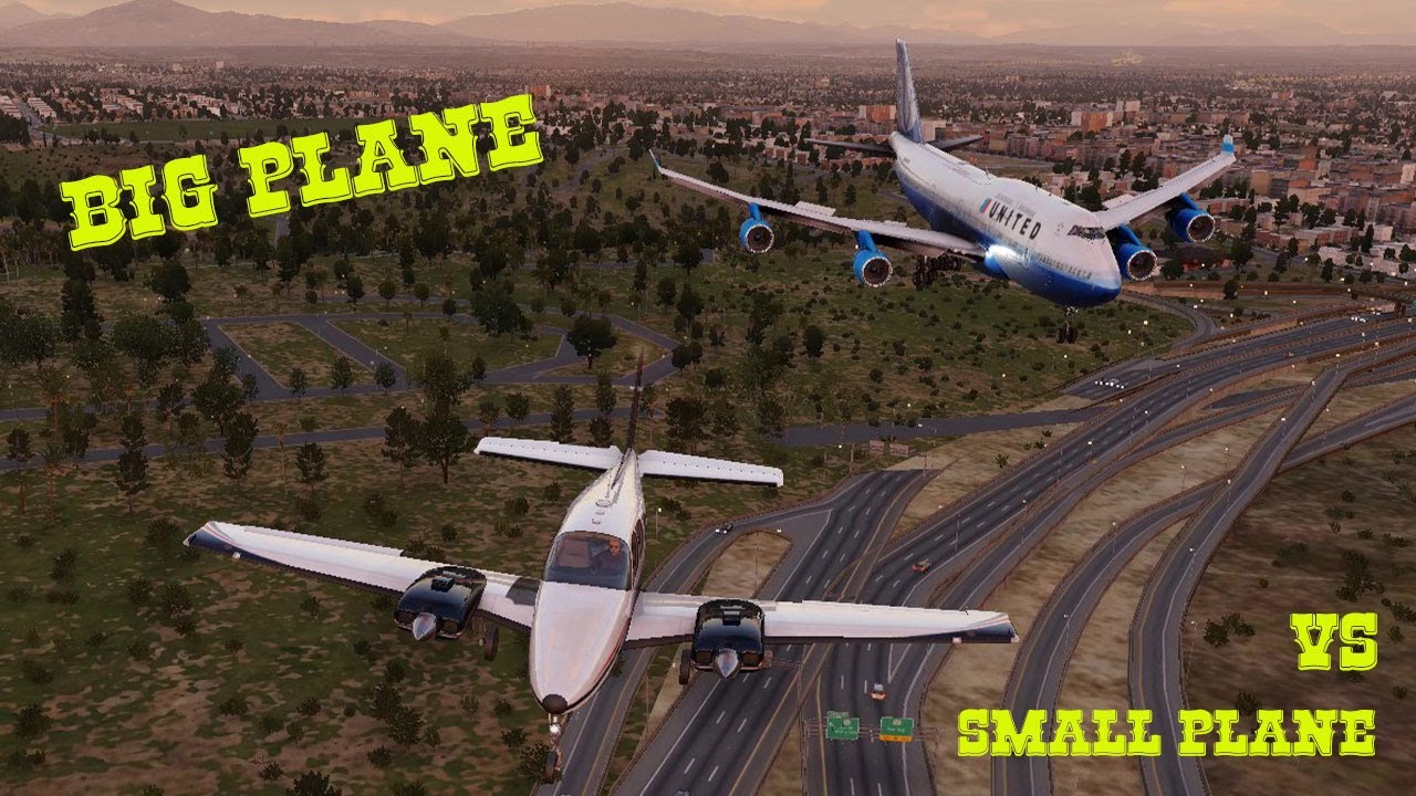 Big Plane Overrun Small Plane Mid Air Ep01 - YouTube