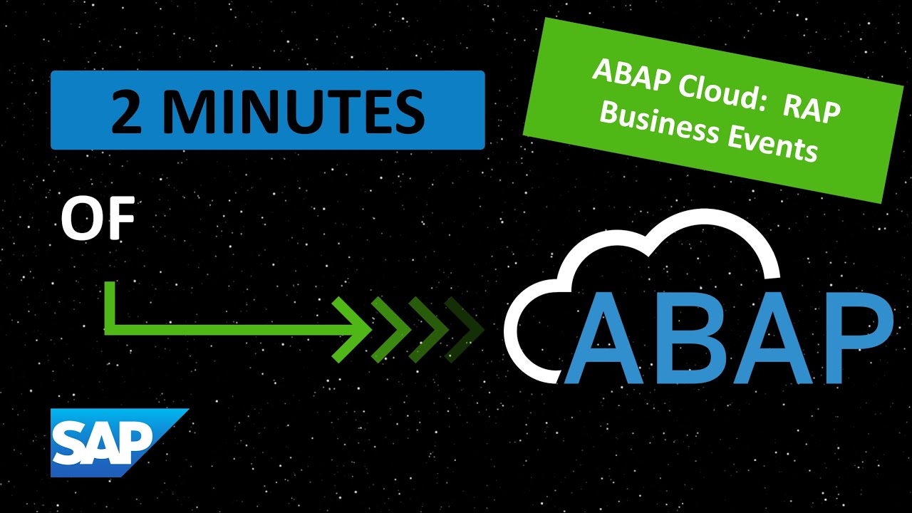 ABAP Cloud: RAP Business Events - YouTube