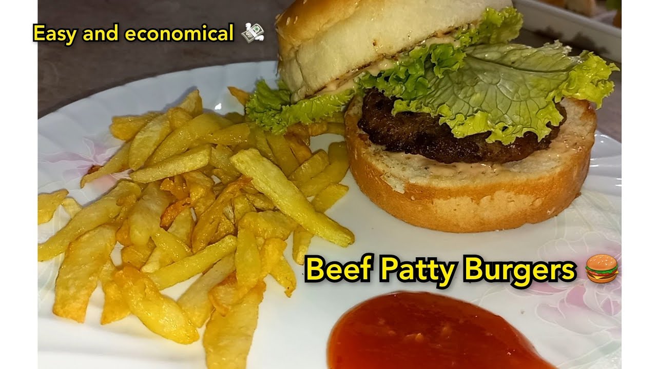 How to make best Beef Patty Burgers at home by Ruby's Home Kitchen ...