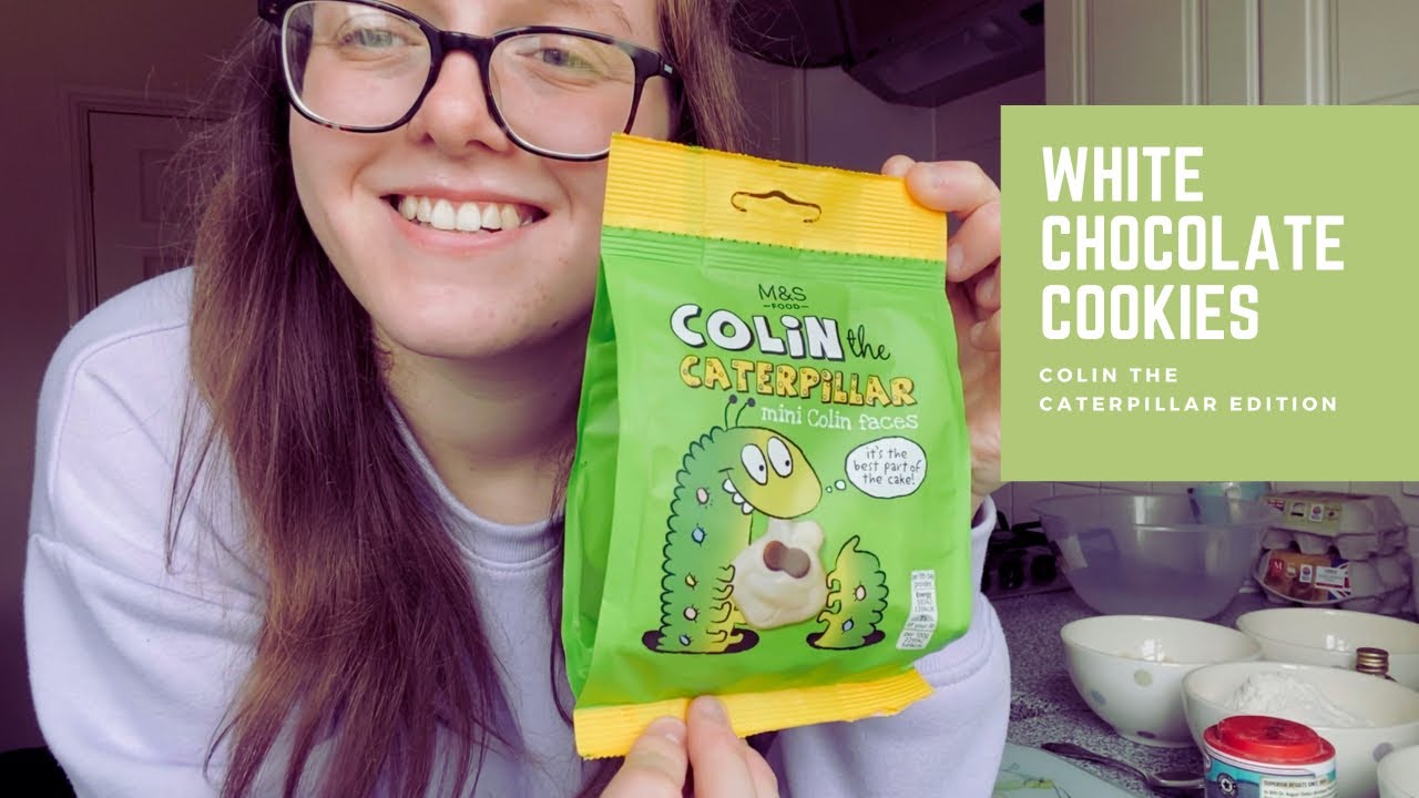 Colin the Caterpillar White Chocolate Cookies 🐛🍪 - YouTube