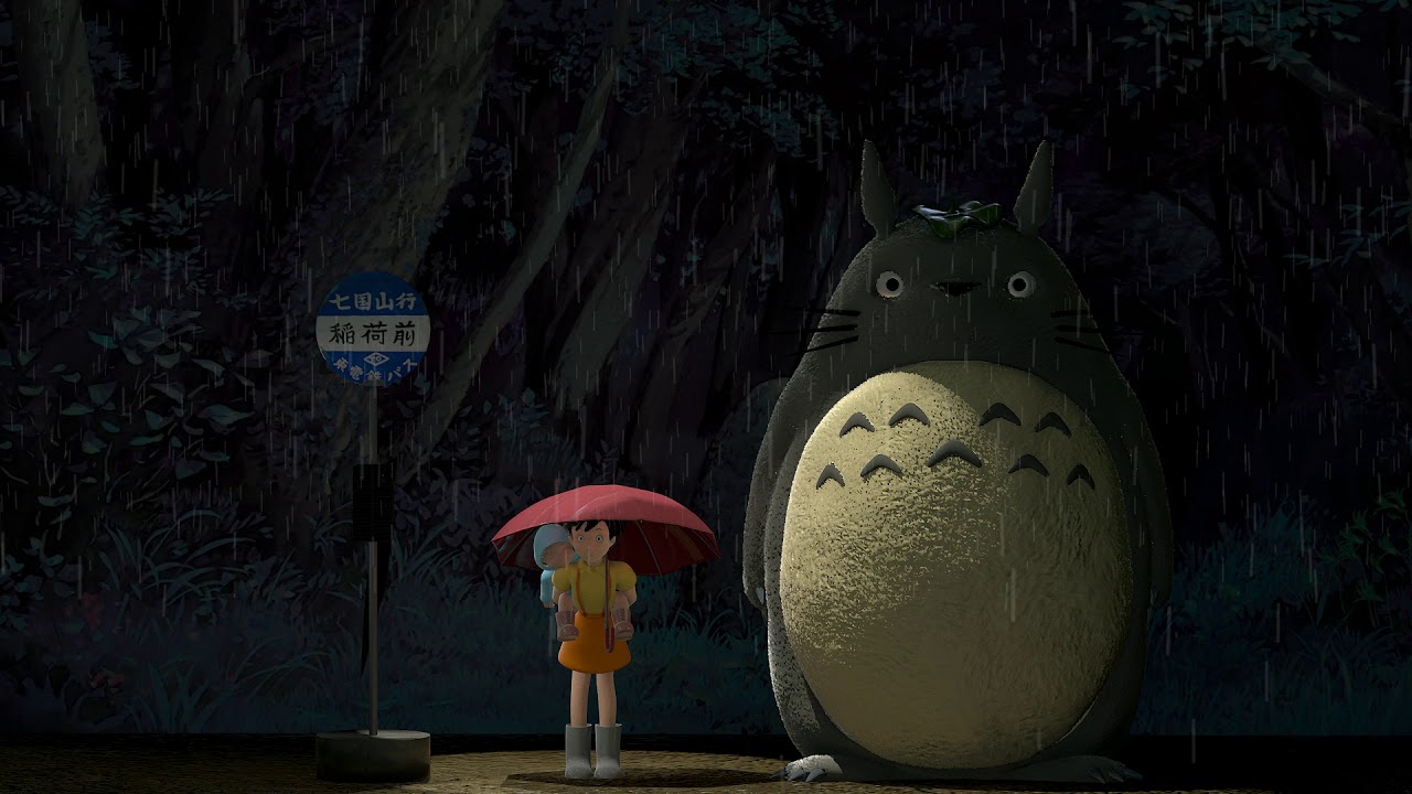 My Neighbor Totoro rain scene - YouTube