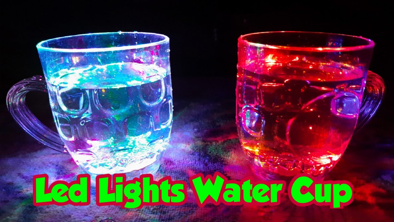 Led glass light cup| Amazing water led light cup | Led mug | Lights Mug ...