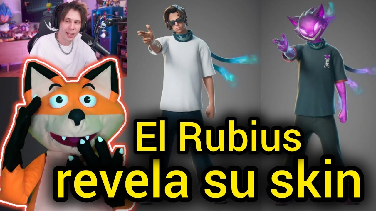 EL RUBIUS REVELA SU SKIN EN FORTNITE. #elrubiusomg - YouTube