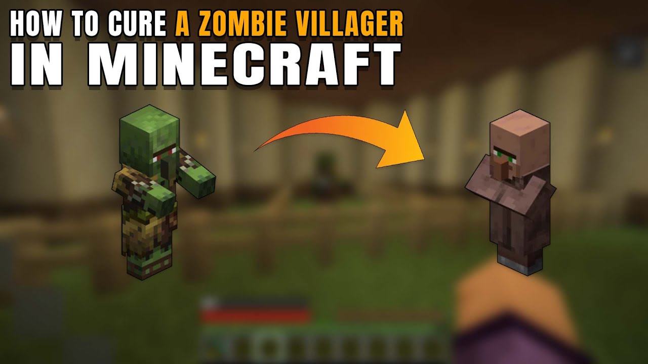 How to cure a Zombie villager in Minecraft - YouTube