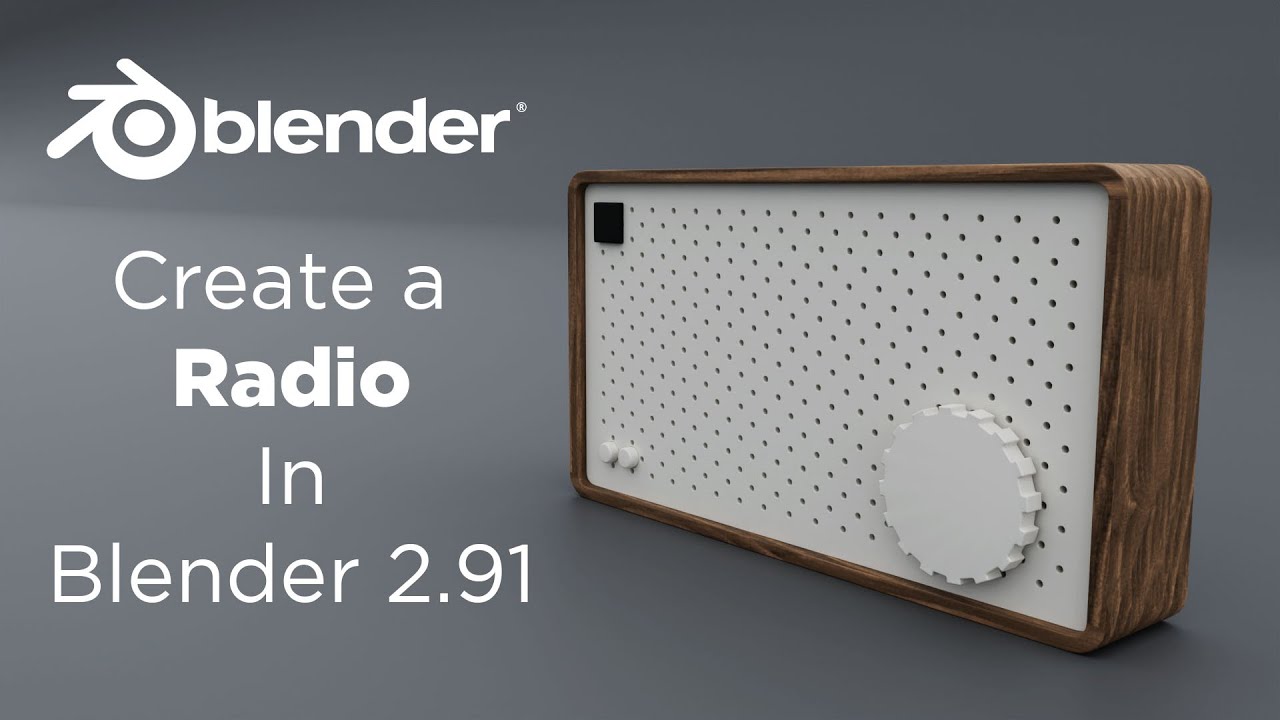 How to create a Radio (Product Visualization) | Blender 2.8 | Blender ...