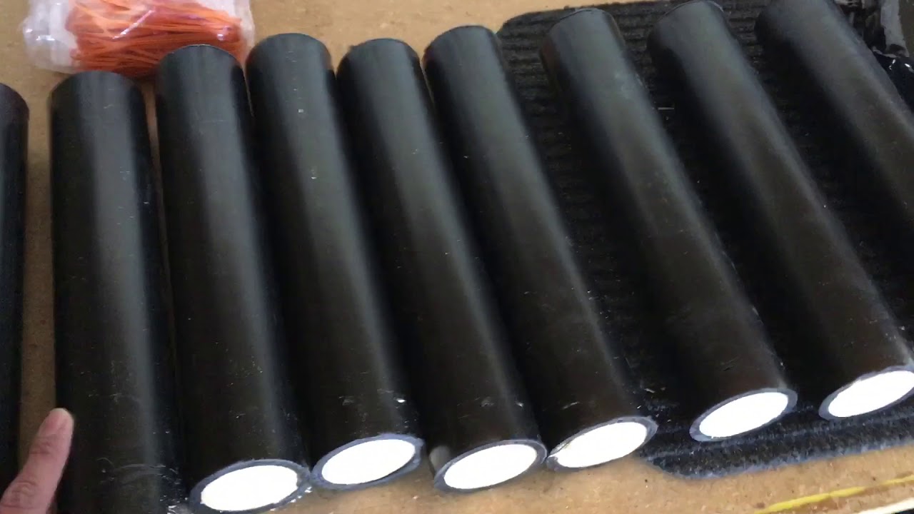 Pyroboom HDPE DR11 tubes - YouTube