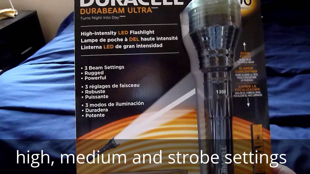 Duracell Durabeam Ultra Spotlight Review 2 - YouTube