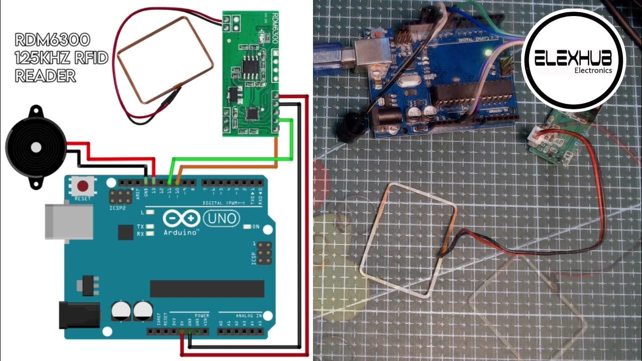 RDM6300 125Khz RFID Reader to Arduino - YouTube