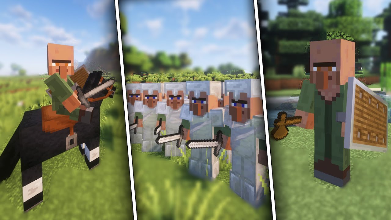 Villager Recruits (Mod Showcase) - Assemble Your Villager Army! - YouTube