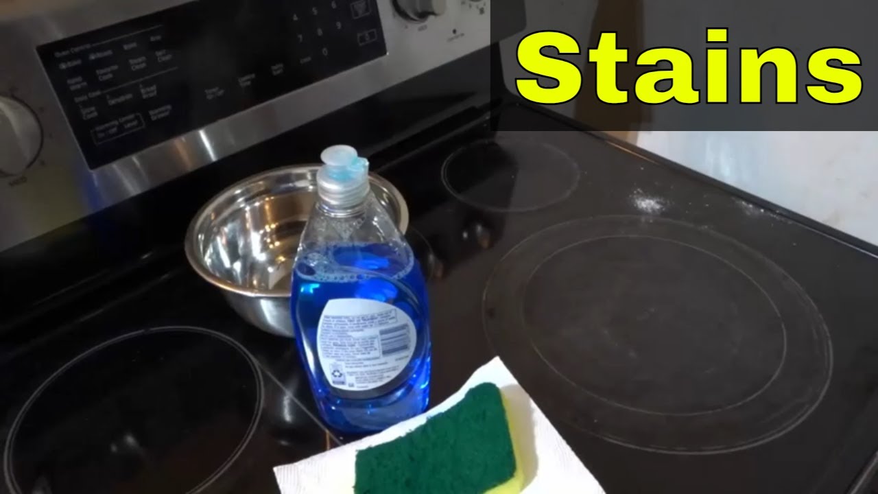 How To Remove Stains From A Stove-Easy Tutorial - YouTube