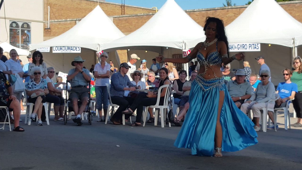 Greek festival belly dancing - YouTube