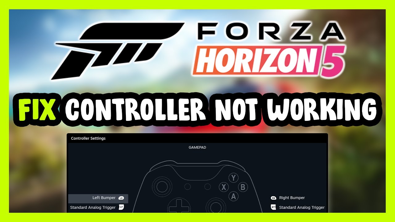 FIX Forza Horizon 5 Controller/Gamepad Not Working on PC - YouTube