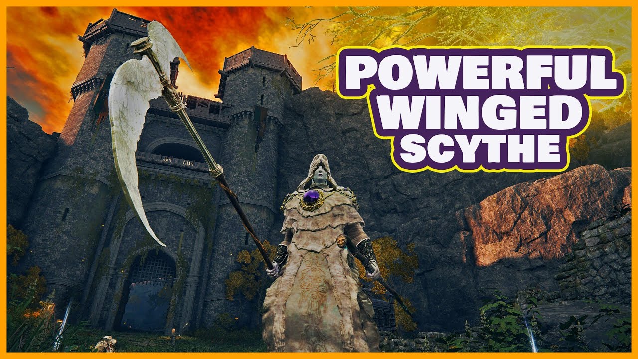 Elden Ring Powerful Winged Scythe - YouTube