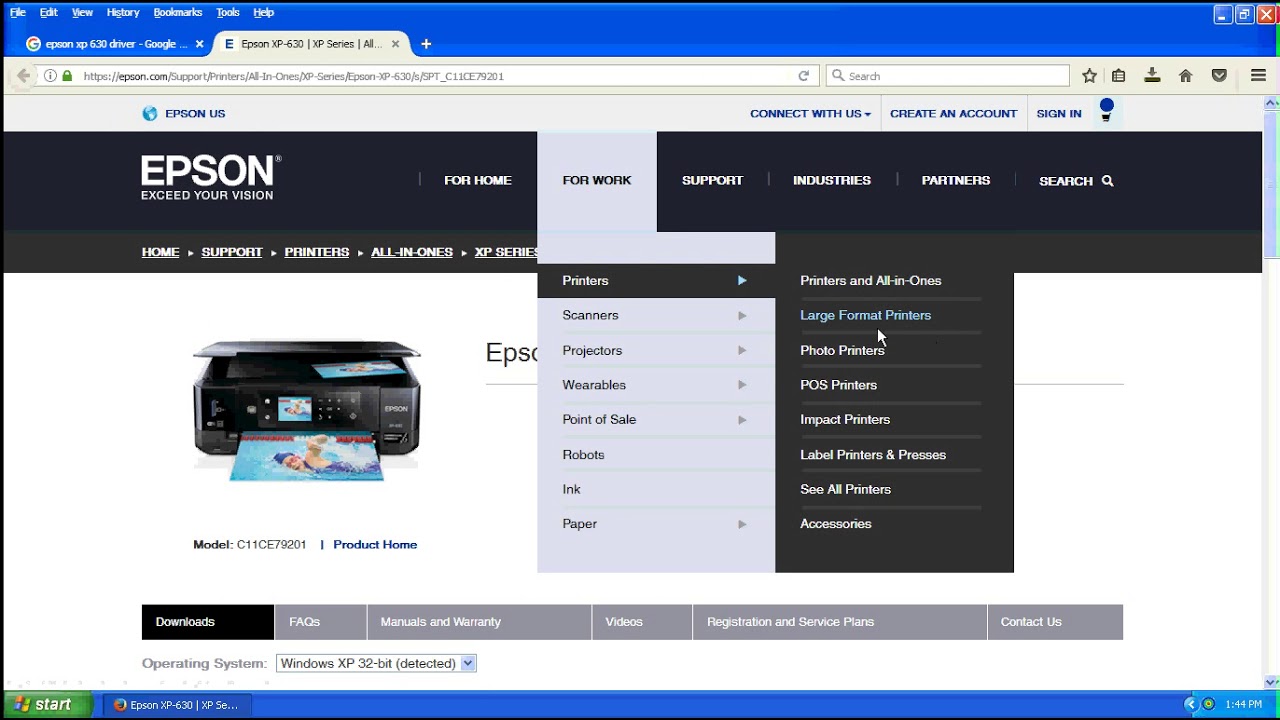 Epson XP 630 Printer, Driver Dowenload - YouTube