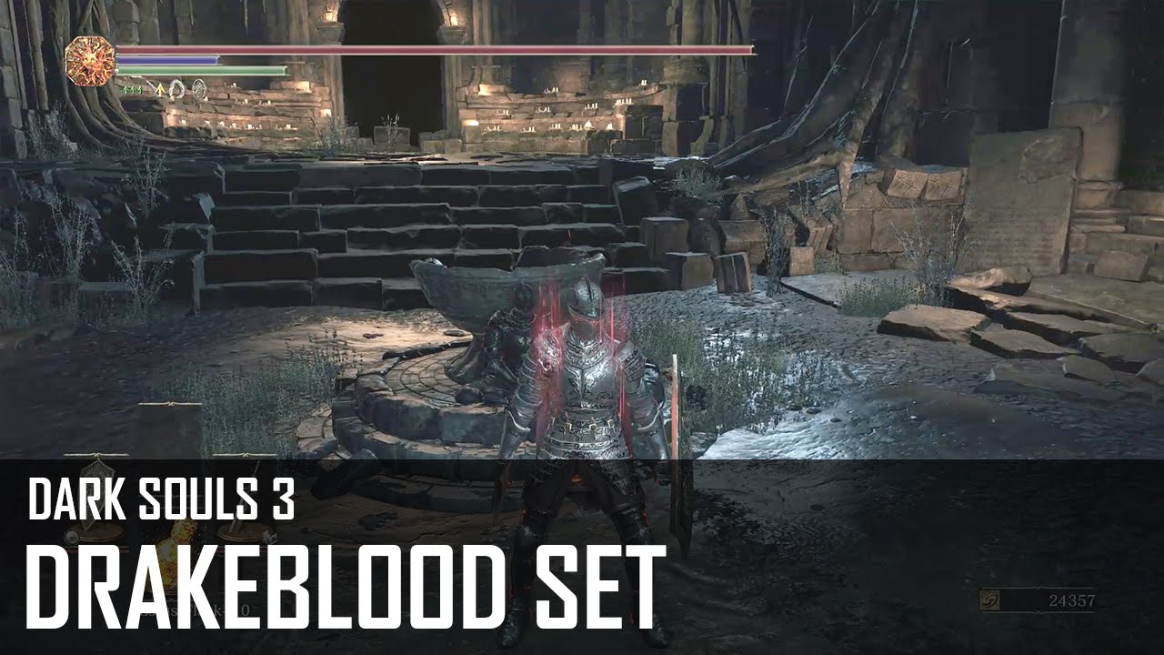Dark Souls 3 - Drakeblood set - YouTube