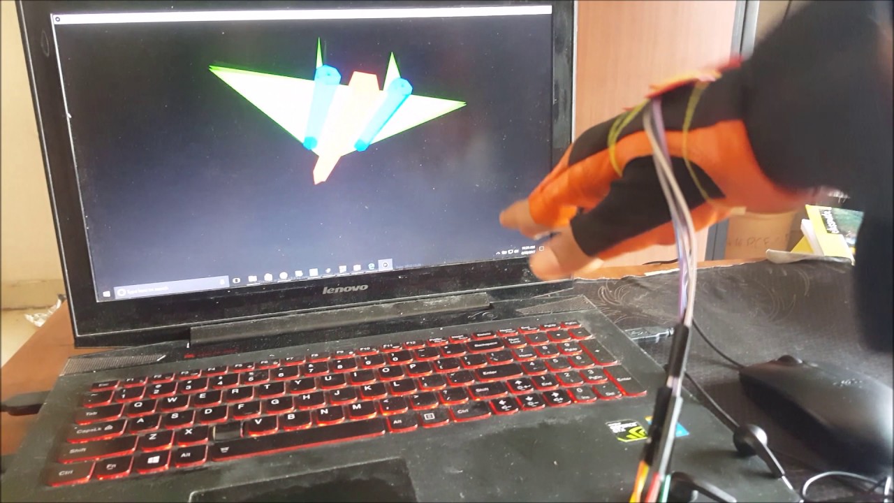 virtual plane control with gyroscope - YouTube