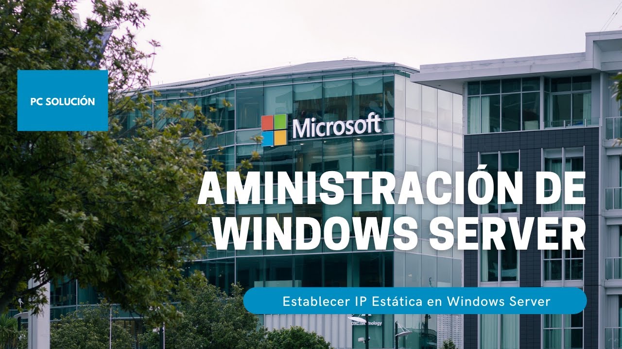 Establecer ip estatica windows server - YouTube