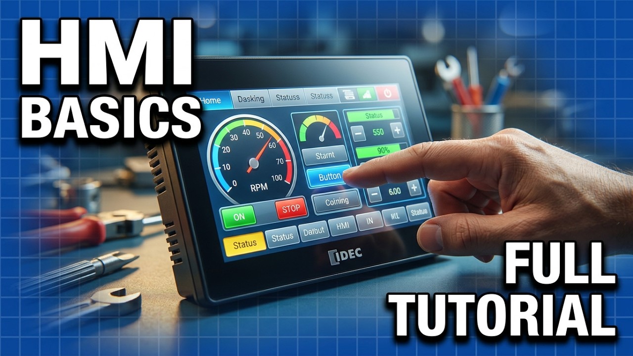 PLC and HMI Basic Programming — Full Tutorial Using an IDEC PLC + Built ...