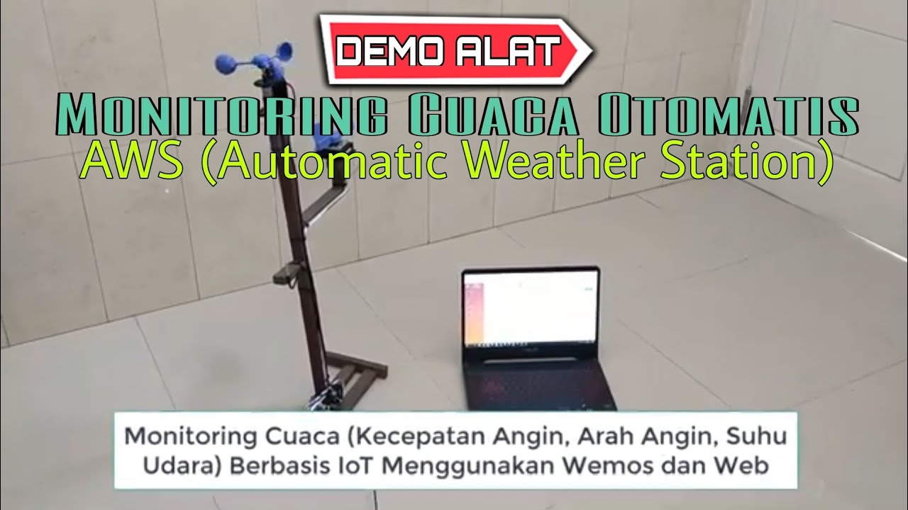 DEMO ALAT AWS (Automatic Weather Station) - YouTube