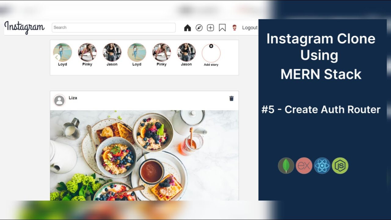 Instagram Clone using Mern | Create Auth Routes | #5 - YouTube
