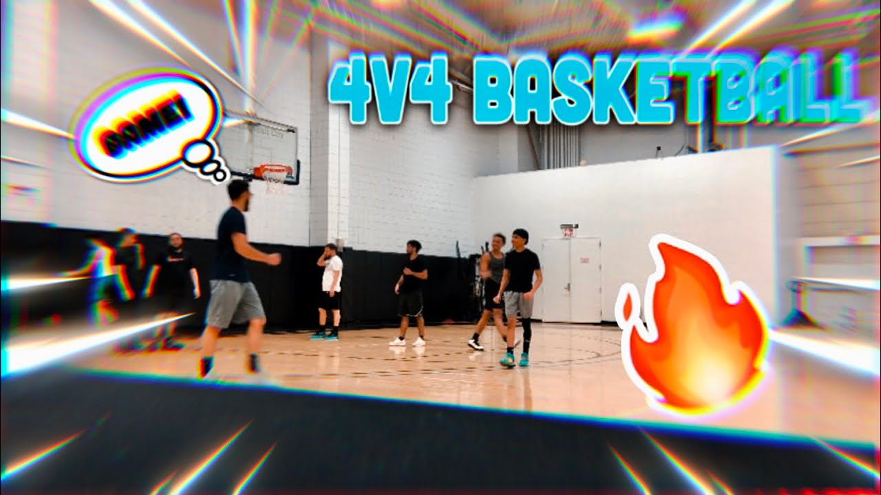 INTENSE 4V4 BASKETBALL GAME!!(AFTER A LONG TIME WITHOUT PLAYING ...