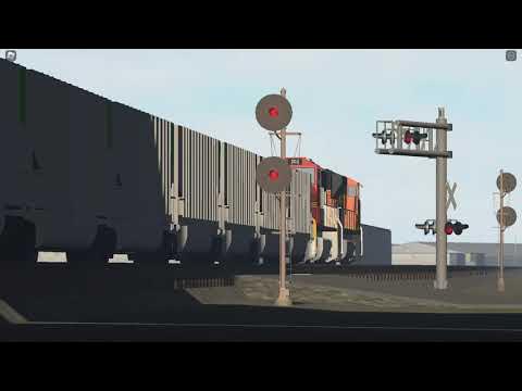 Roblox Southline District / BNSF 8388 leads Coal train - YouTube