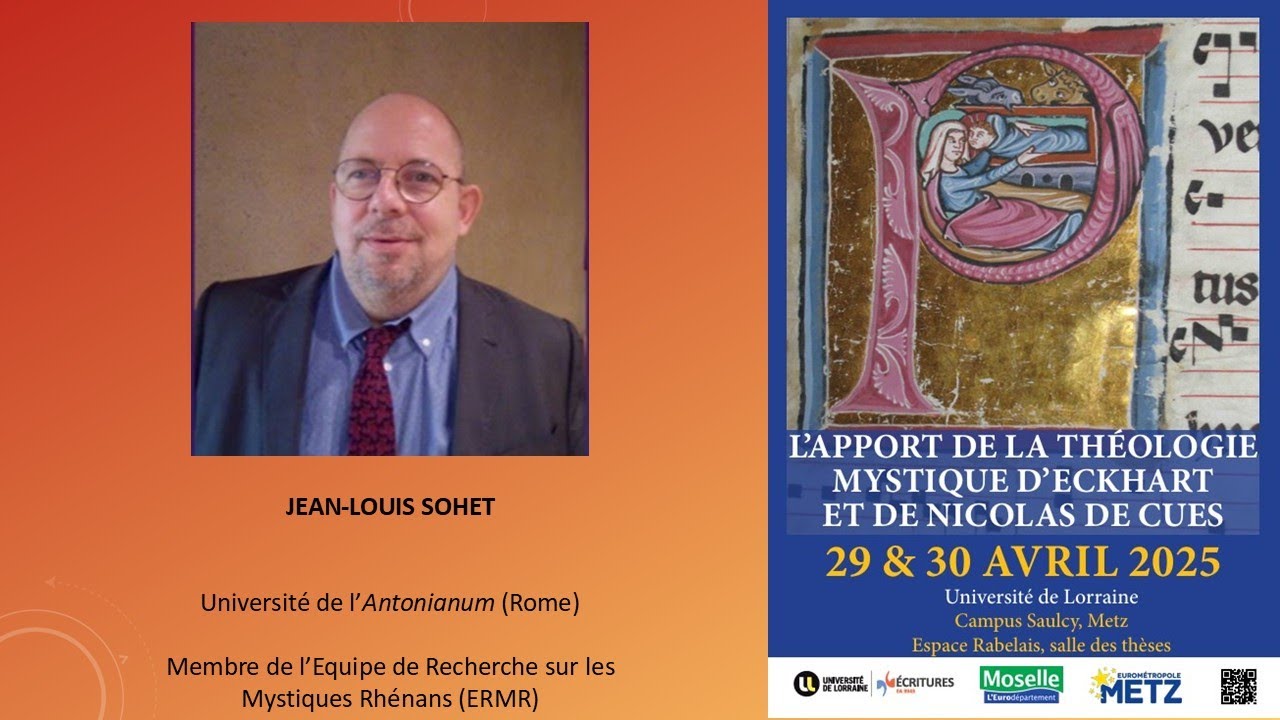 Dr JL SOHET, L'influence de Maître Eckhart sur la théologie mystique de ...