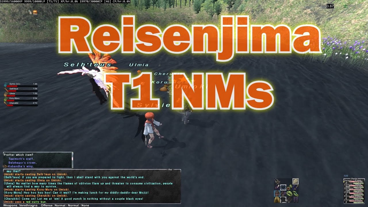FFXI MNK Solo - Reisenjima T1 NMs - YouTube