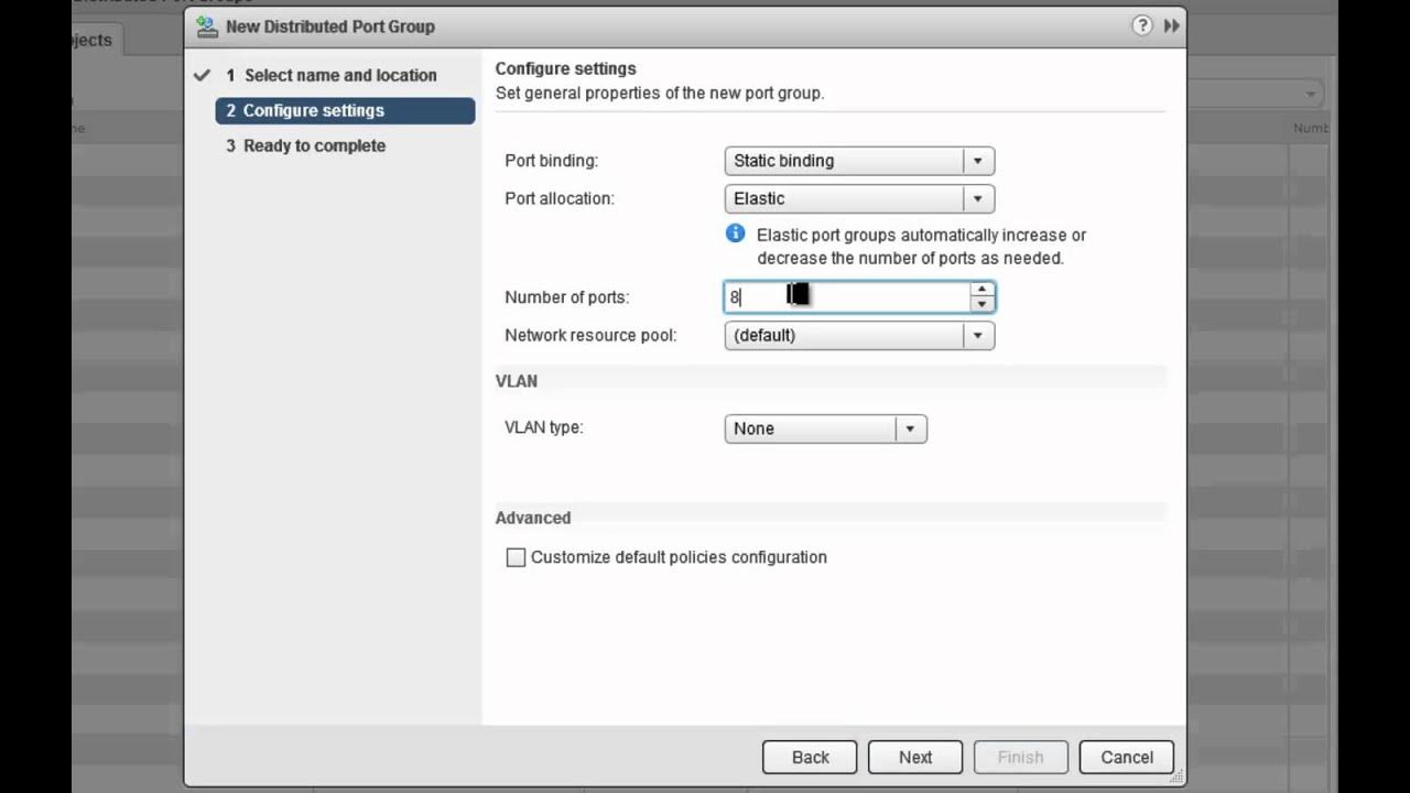 Lesson 04: Creating a Distributed Virtual Switch and Portgroups with the vSphere Web Client ...