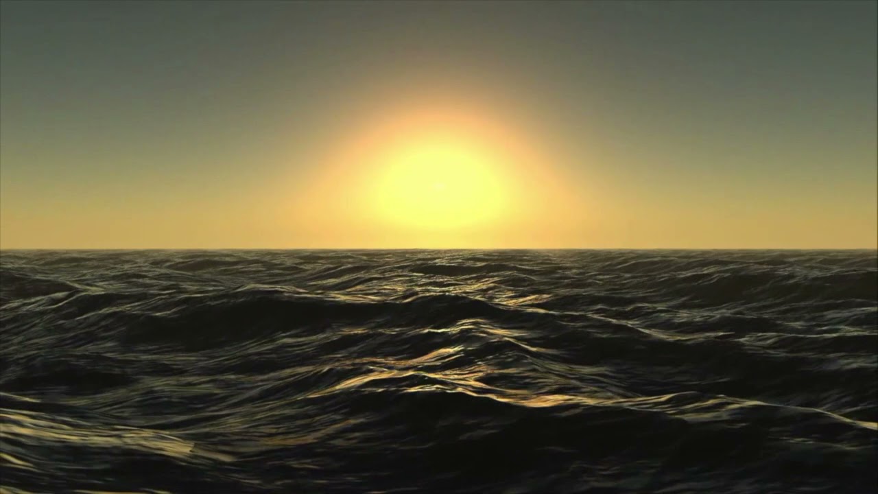 ALTA MAR CON SONIDO ATARDECER - YouTube