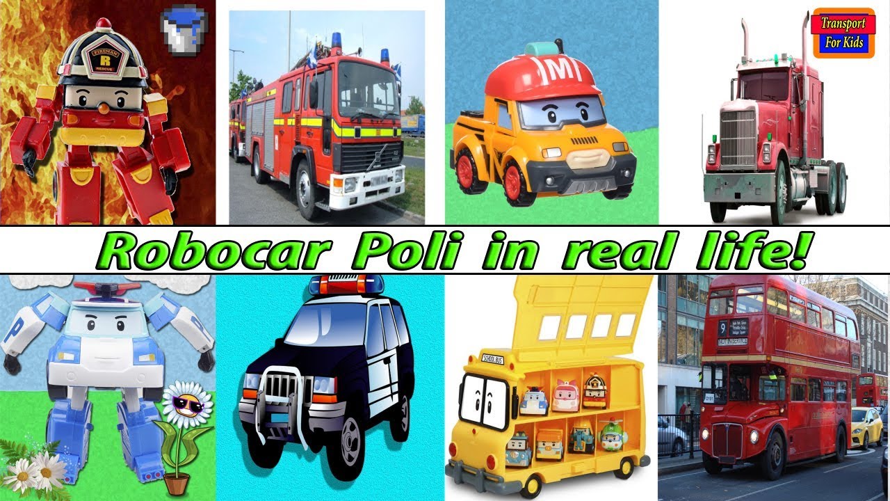Robocar Poli in real life! Educational video for kids! New cartoons ...