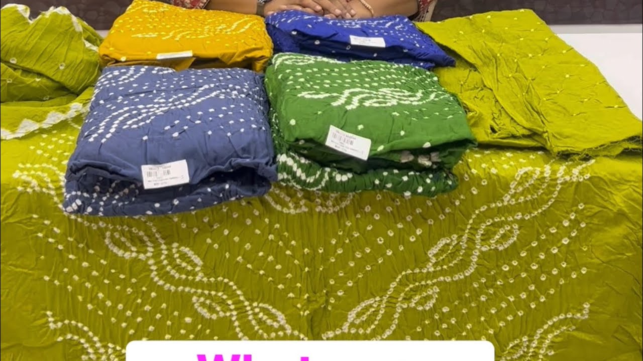 All time favourite material - Bandhini Tie and dye design arrived in 10 ...